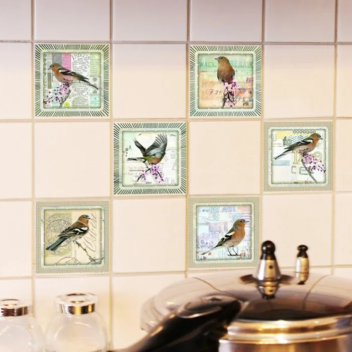Bathroom block kitchen tile wall defects small hole decorative stickers ...