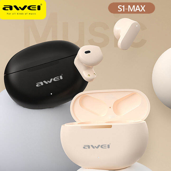Awei S1 MAX Original Mini Wireless Bluetooth Earphones Music headphone Painless Half In-Ear ...