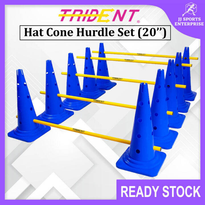 Trident Hat Cone Hurdle Set (20”) Cone With Hole Cones With Hurdles Kon ...