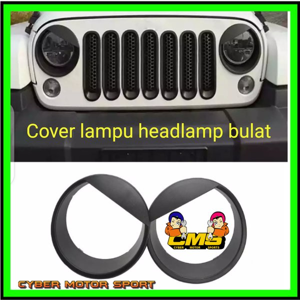 Headlamp cover jimny katana model alis Angry . alis lampu daymaker ...