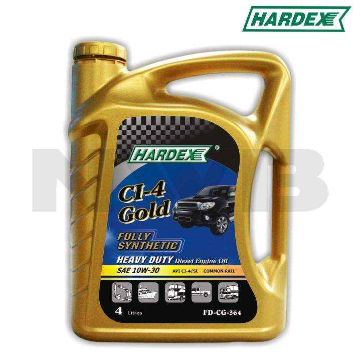Hardex Gold 10W30 Fully Synthetic CRD and Diesel Engine Oil (4 Liter ...