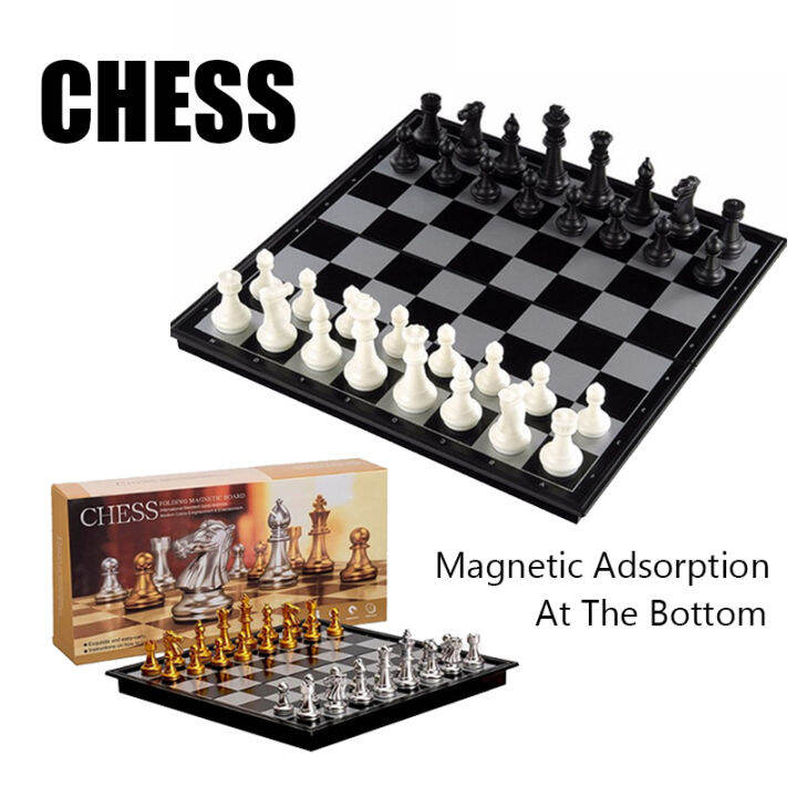 International Chess Portable Folding Magnetic Set Chess Board Chess ...