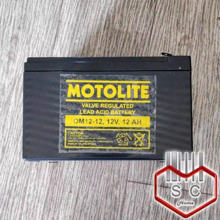 Hot sales Motolite OM12-12 Rechargeable Battery 12V 12AH Valve ...