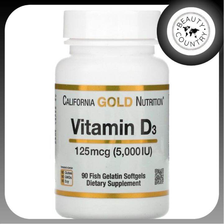 Herb Hub | ONHAND, California Gold Nutrition, Vitamin D3, 125 mcg, 90 ...