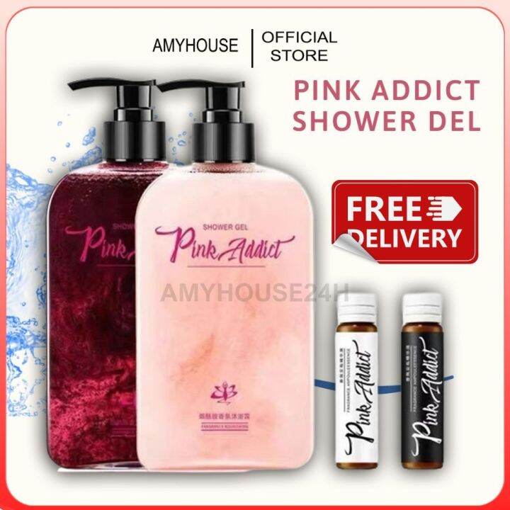 Pink addict shower gel niacinamide brightening anti-acne amino acid ...
