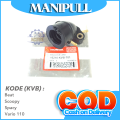 MANIPUL KARET INTAKE INTEK KVB MANIFOLD INSULATOR KARBURATOR HONDA VARIO 110 BEAT SCOOPY SPACY ...