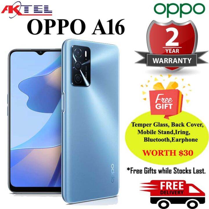 OPPO A16 AI Triple Camera HD+ Display 5000mAh Battery 4GB RAM + 64GB ...