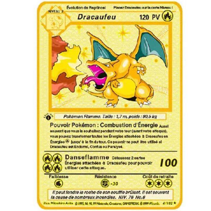 Pv French Pokemons Card Anime V Vmax Mewtwo Dracaufeu Tortank Game ...