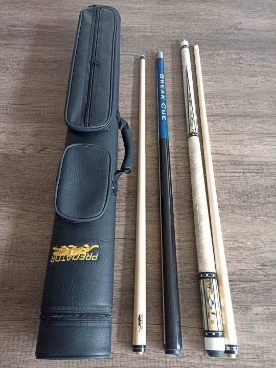 Combo sale 2x2 predator billiard cue hardcase + power break tricut ...