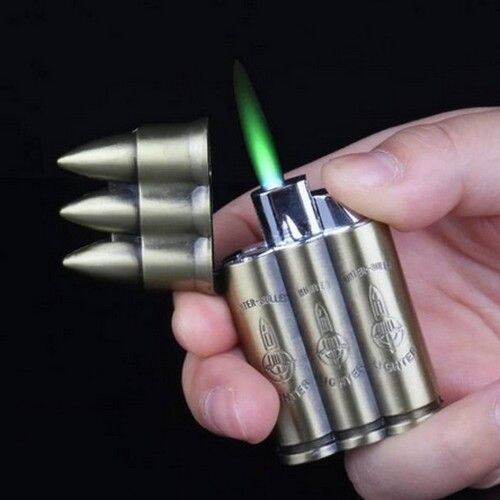 Korek Api Gas Model 3 Peluru Korek Gas Unik | Lazada Indonesia