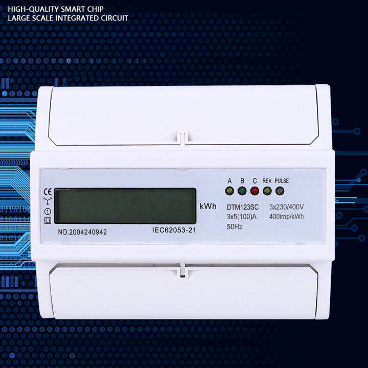 Power Meter 230/400V 5-100A KWh Meter Energy Meter Digital Power Meter ...