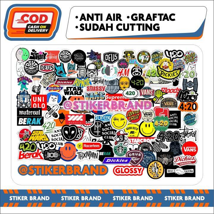 STIKER BRAND DISTRO GRAFTAC UKURAN NORMAL STANDAR | Lazada Indonesia