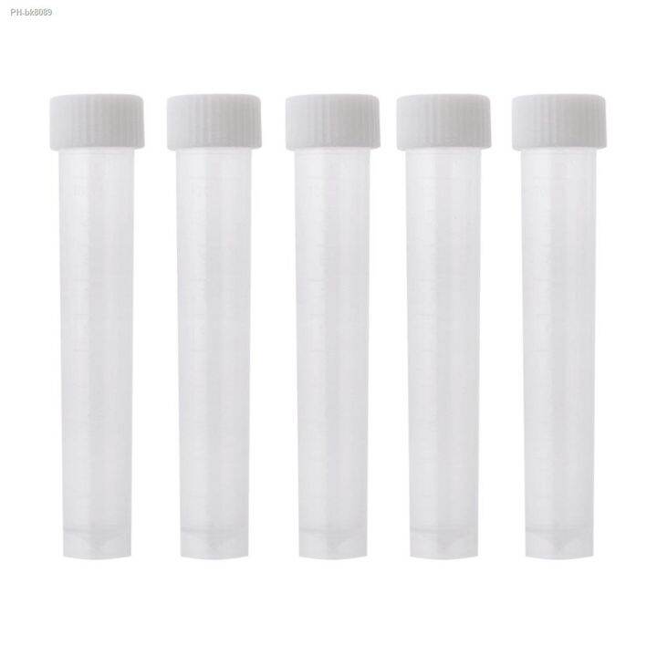 ∏ 5pcs Premium 10ml Graduated Cryovial Test Tube Sample Vial w/ Screw ...