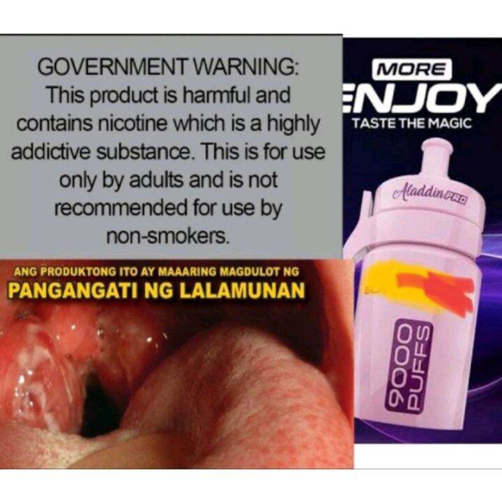 Alladin Pro Enjoy V2 Cartridge 9000 Puffs and Battery | Lazada PH