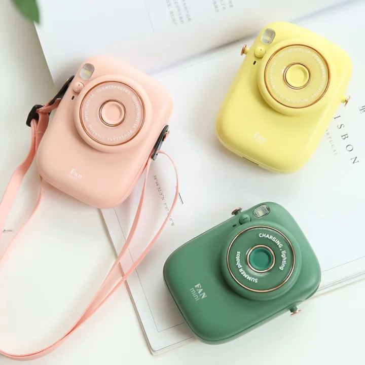 Bladeless Hanging Neck Fan Mini Cute Pocket Camera Fans Rechargeable ...