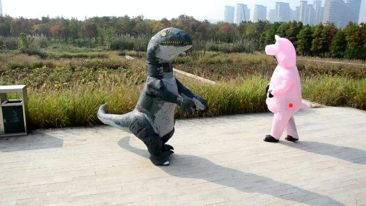 Tiktok Inflatable Dinosaur Performance Clothes Three-Dimensional ...