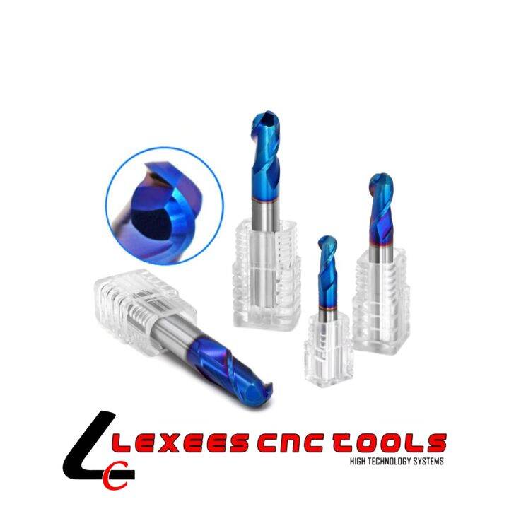 Ballnose 8 R4.0 HRC65 Carbide LEXEES Ball Nose LC650 Radius Milling ...