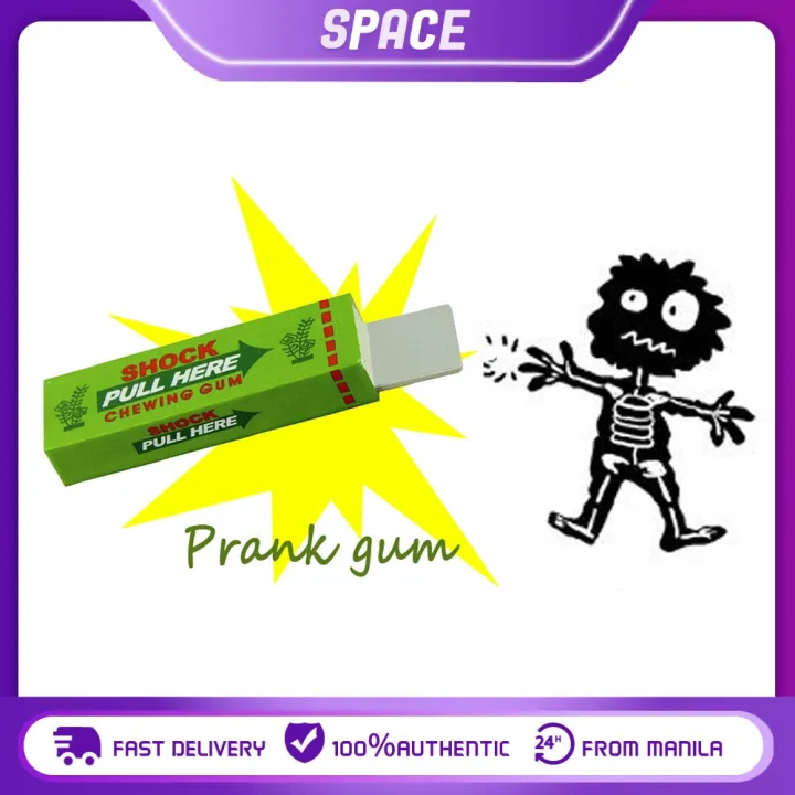 Shock Gum Prank Funny Shocking Chewing Gum Safety Trick Joke Toy ...
