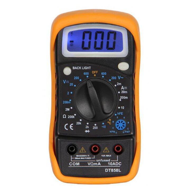 1Set Digital Multimeter Ohm Volt Amp Test Meter with Diode and ...