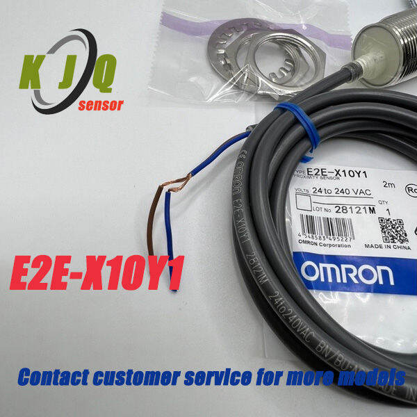 Brand new Omron proximity switch E2E-X5Y1 E2E-X10Y1 Inductive sensors M30 24-240VAC 2M NO ...