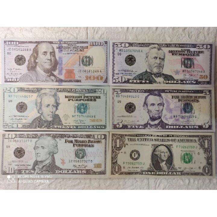 mainan uang dollar mirip asli isi 100 lembar | Lazada Indonesia