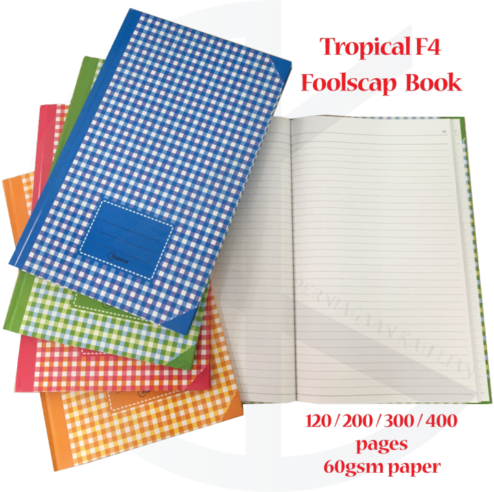 Tropical F4 Foolscap Book / Hard Cover Book 60gsm paper | Lazada