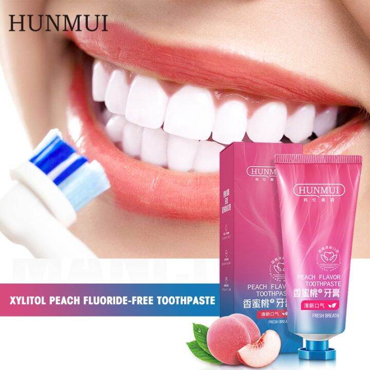 Hunmui Xylitol Fluoride Free Toothpaste Tooth Cleaning Whiting Teeth ...