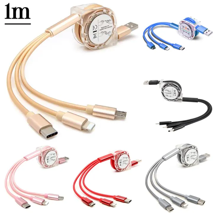 USB Cable Premium Quality 3 in 1 Charging Cable Fast Multi Charging ...