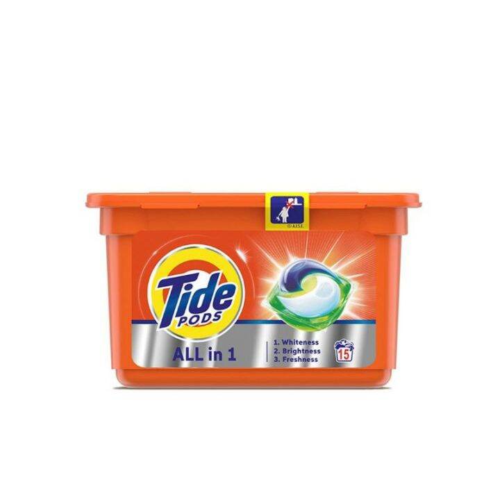 Tide Laundry Pods 15 counts, 378 grams,, 1 pod can wash 6kg load ...