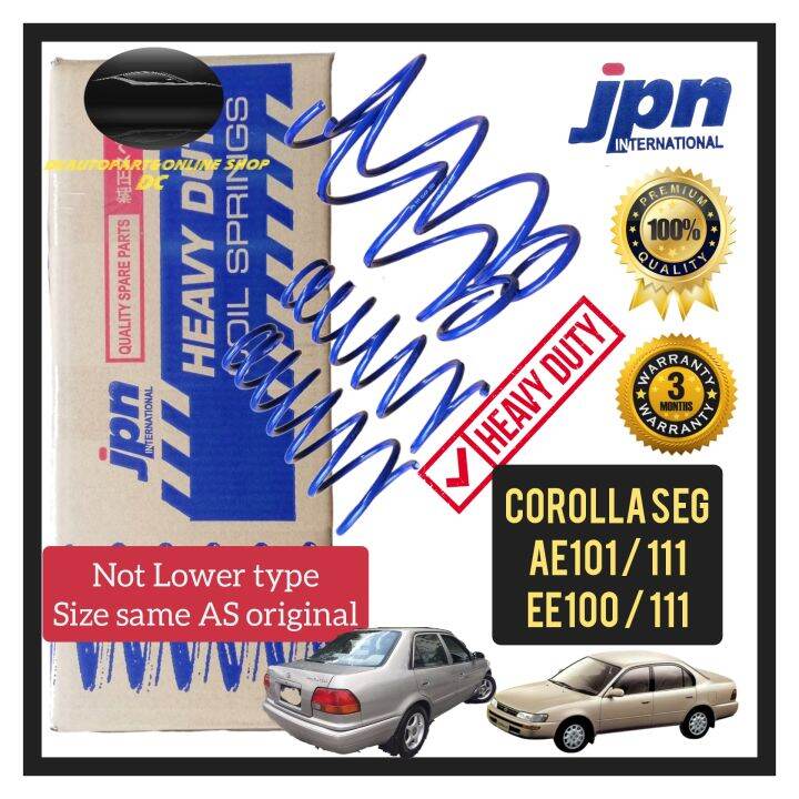 JPN INTERNATIONAL HEAVY DUTY COIL SPRING TOYOTA CROLLA SEG AE101 AE111 ...