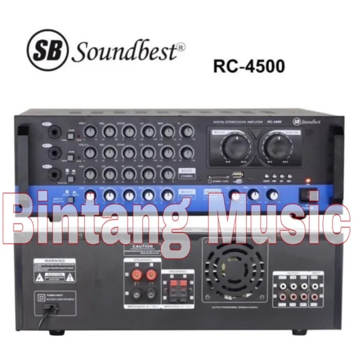 Amplifier Soundbest RC4500 Original ampli soundbest rc 4500 | Lazada ...