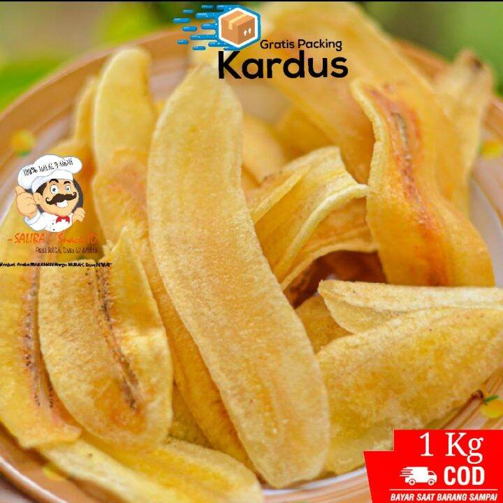 [1Kg] KERIPIK PISANG ASIN GURIH ASLI LANTAK CEMILAN KHAS DAERAH ...
