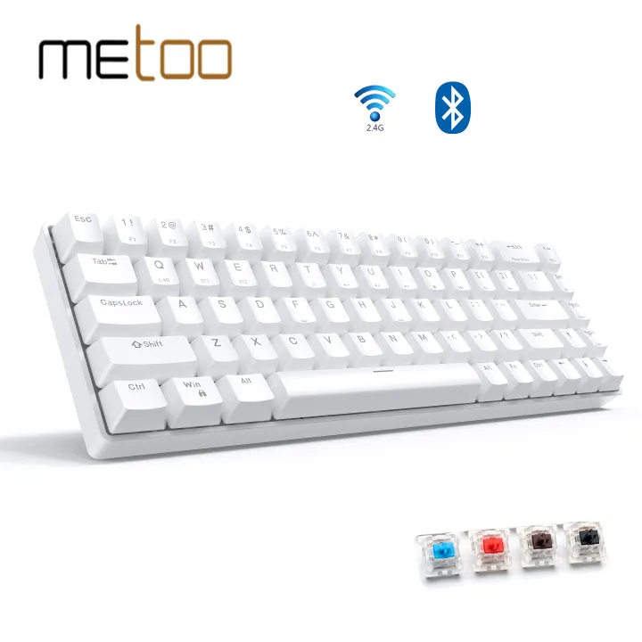Metoo tablet Wireless Gaming Mechanical Keyboard For Teclado Bluetooth ...