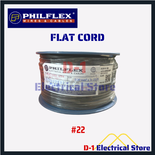 PHILFLEX Flat Cord #22 0.30mm² | Lazada PH