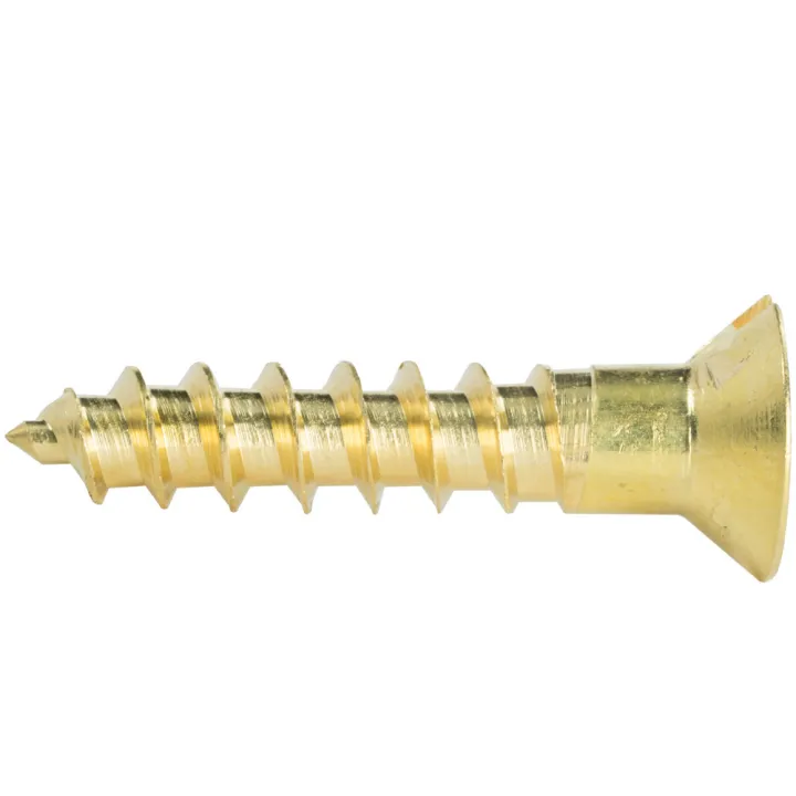 INSIDIOUS New Tapping Slotted Drive Hardware Slotted Flat Head Self Drilling Wood Screws Solid ...