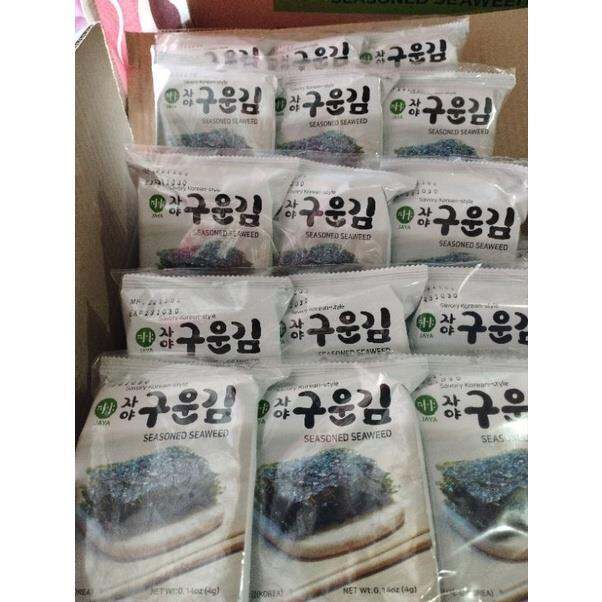 Jaya Seaweed wrapper Korean-Style (Nori / Laver / Gim) 4g each pack (15 ...