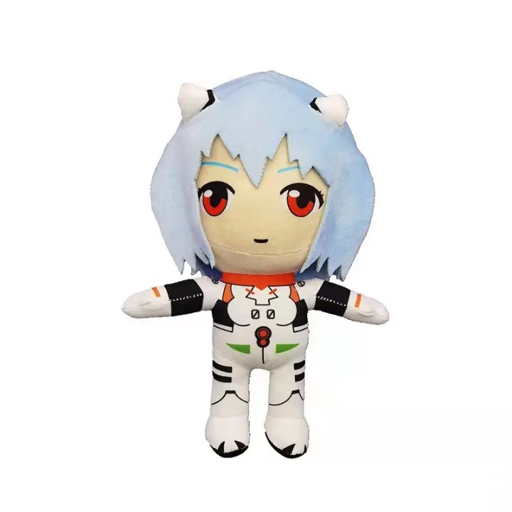New Cute Rei Plush Toy Doll Anime 25cm Kawaii Ray Ayanami Stuffed ...