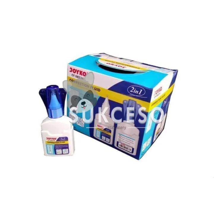 Joyko tip ex correction fluid 2 in 1 CF-SB234 / tip ex cair dengan kuas ...