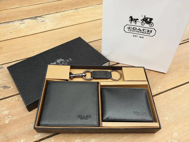 COACH FACTORY SHORT WALLET WITH CARD POCKET & KEY CHAIN ซื้อ 1 ได้ถึง 3 ...