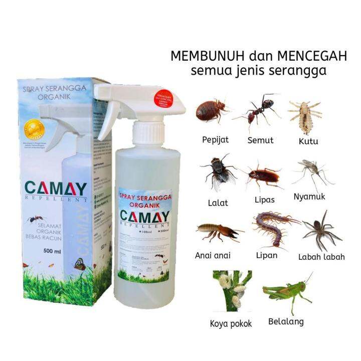 CAMAY Insect Repellent- SPRAY SERANGGA ORGANIK~KUTU, LIPAN, LIPAS, HAMA ...