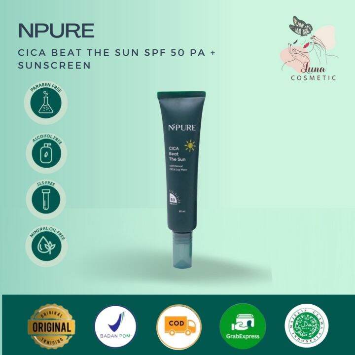 N'PURE Cica Beat The Sun SPF 50 PA + Sunscreen Npure Size 35 ML BPOM ...