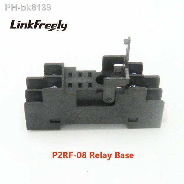 P2RF-08 Relay Socket Base 8 Pin terminal 2NO 2NC Relay Socket Holder ...