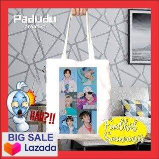 [READY] NCT Dream Days RESLETING ToteBag Tote Bag Wanita Bahan Drill ...