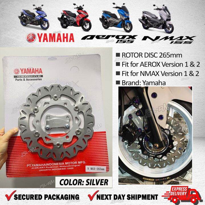 Yamaha Silver Rotor Disc / Big Disc type for Yamaha Aerox v1/ Aerox v2 ...