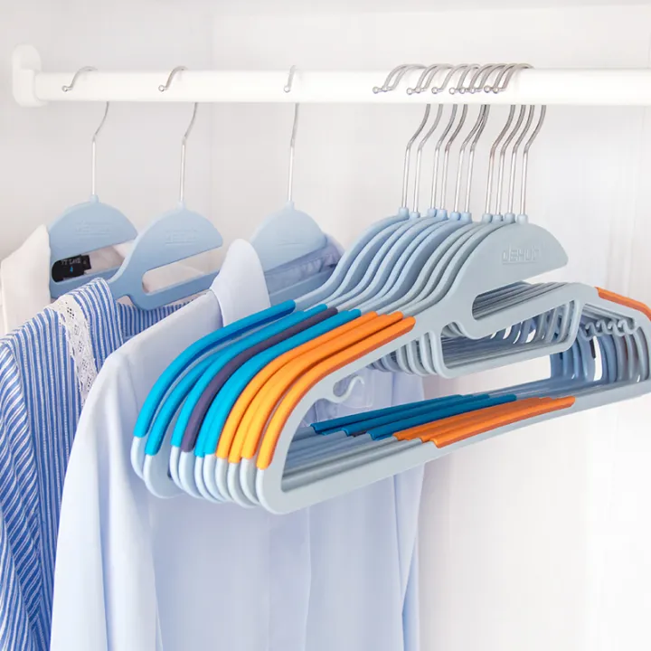 Plastic drying rack non-slip dry and wet seamless S-shaped hanger for ...