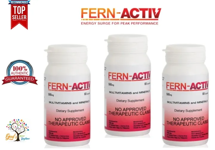 Fern Activ Supplements 500mg 60 capsules (3 bottles) | Lazada PH