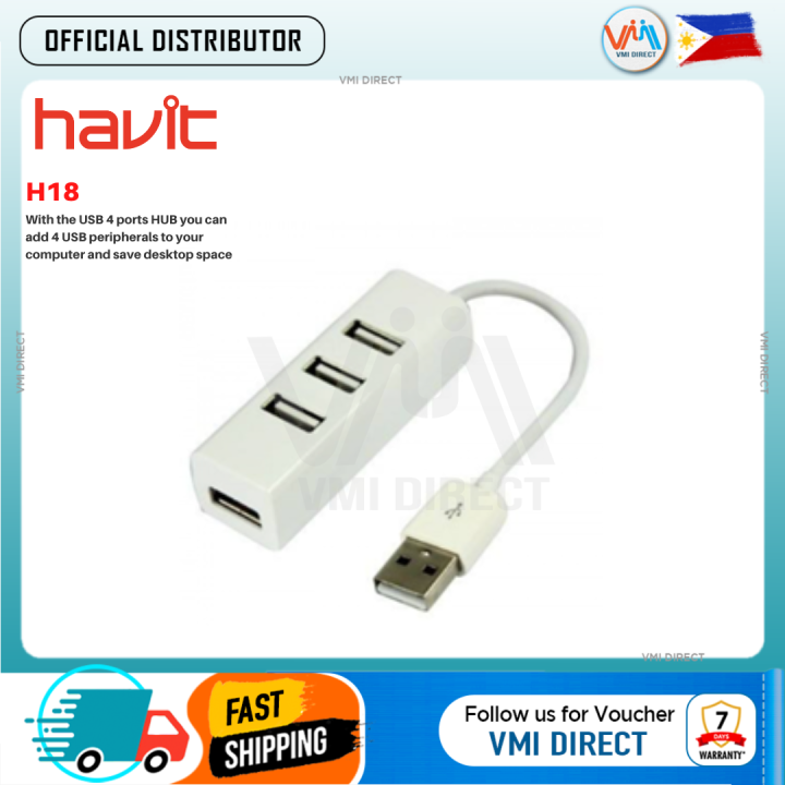 HAVIT HV-H18 4-port Hub | Lazada PH