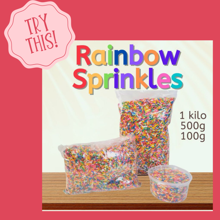 1kilo Sprinkle Rainbow Sprinkles Choco Droplets Mallows | Lazada PH