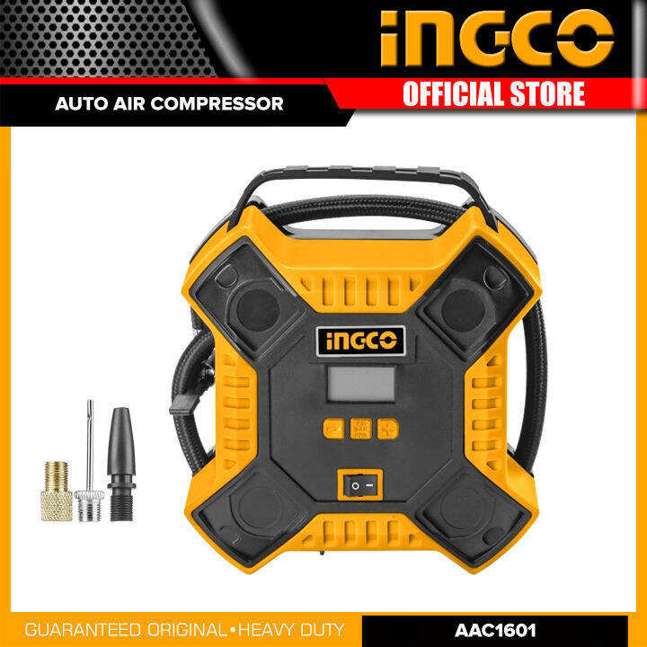 INGCO Auto Air Compressor Tire Inflator 12V For Car AAC1601 IPT | Lazada PH