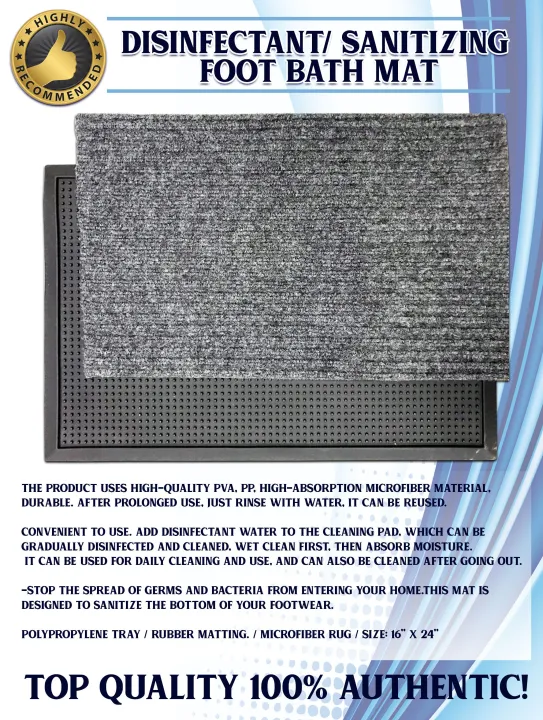 DISINFECTANT/ SANITIZING FOOT BATH MAT (DOTTED) | Lazada PH
